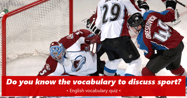 Sports vocabulary English quiz | EnglishRadar