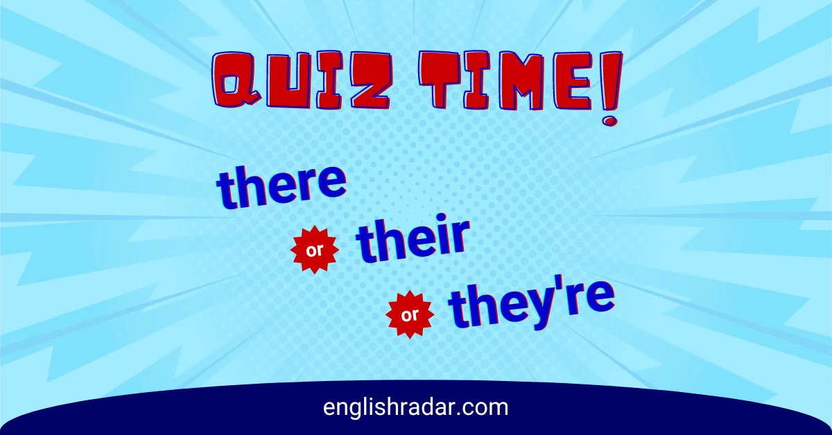 There, Their, They're | English Grammar & Quiz | EnglishRadar